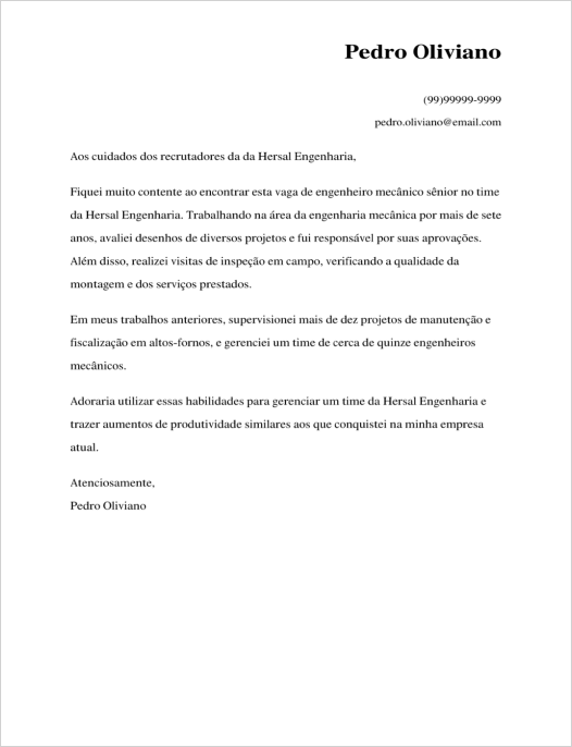 Os melhores modelos de carta de apresentação